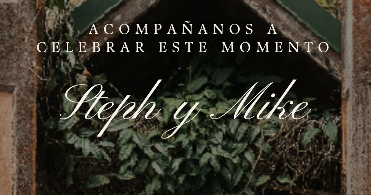 Invitación Steph & Mike